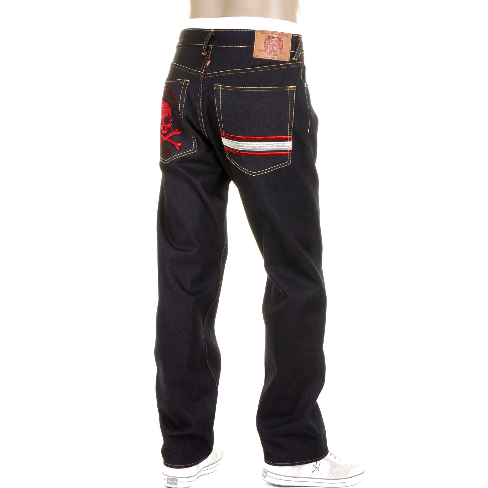 RMC MARTIN KSOHOH DARK INDIGO COTTON MKWS SLIMMER CUT 1001 MODEL RAW ...