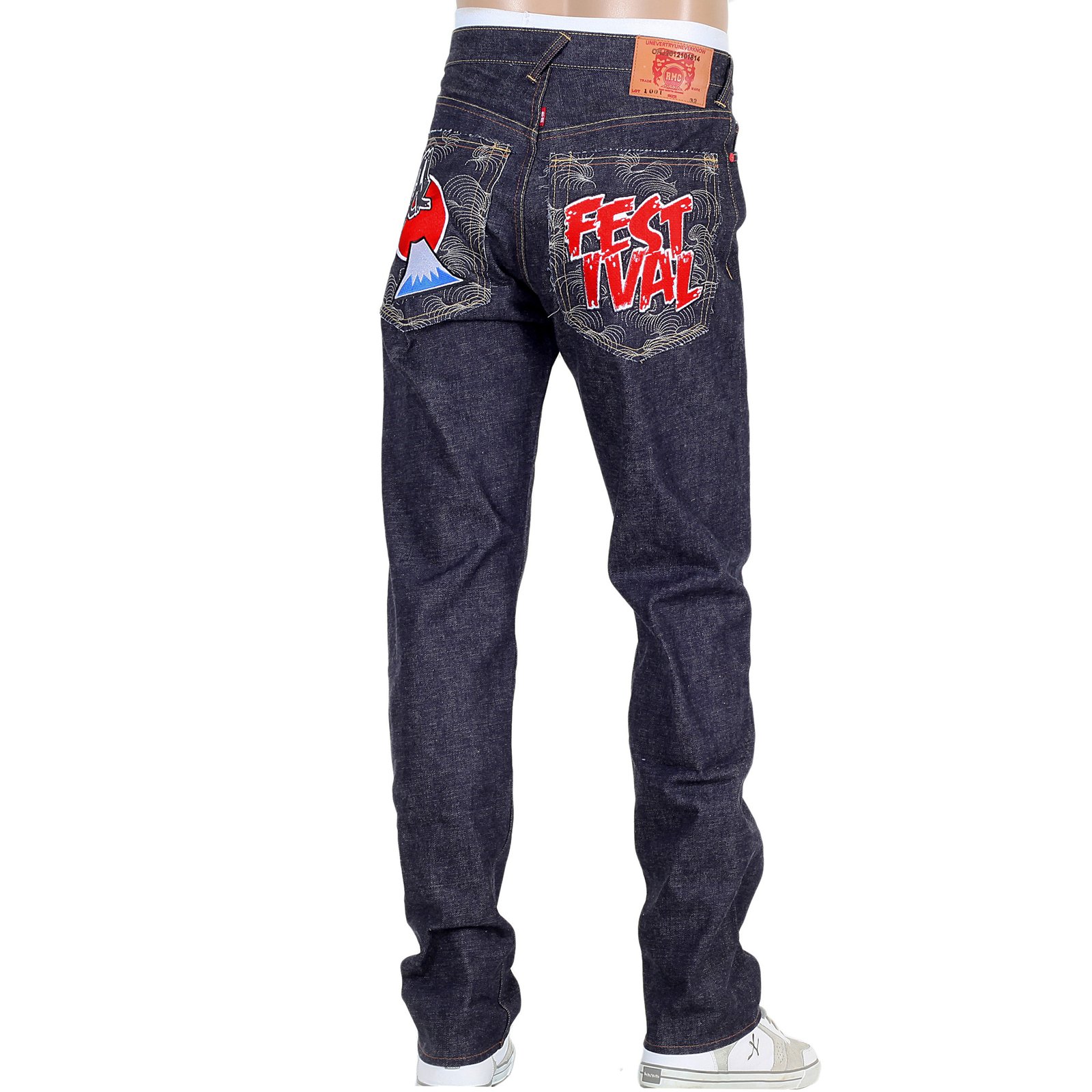 RMC MARTIN KSOHOH 1001 SLIM CUT RQP14038 MENS RAW INDIGO SELVEDGE DENIM ...